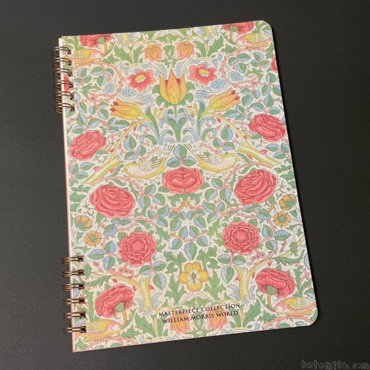 セリアで『ウィリアム・モリスワールド(A5 縦Wリングノート A罫 40枚)』の100円ノートを買ってきました！ | 買てみた