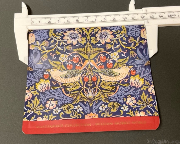 セリアで『A7ジップバッグ 6P ウィリアム・モリスワールド』がいちご泥棒の小さなチャック付き袋で可愛い！ | 買てみた