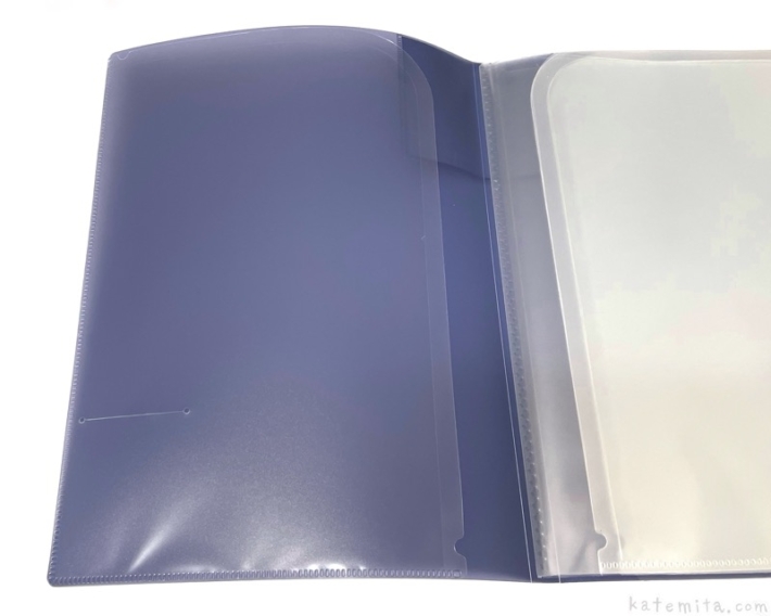 セリアの『A3 & A4 ダブルインファイル 10P』が見開きでA3サイズが入るファイルで便利！ | 買てみた