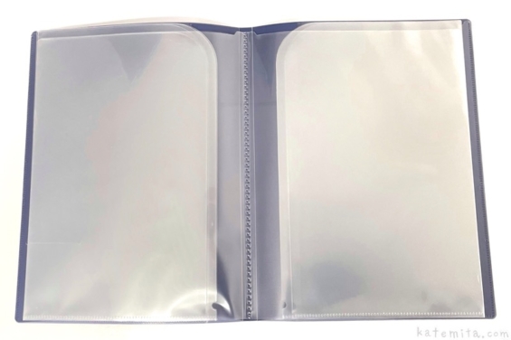 セリアの『A3 & A4 ダブルインファイル 10P』が見開きでA3サイズが入るファイルで便利！ | 買てみた