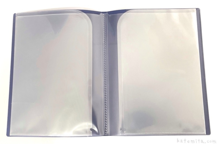 セリアの『A3 & A4 ダブルインファイル 10P』が見開きでA3サイズが入るファイルで便利！ | 買てみた