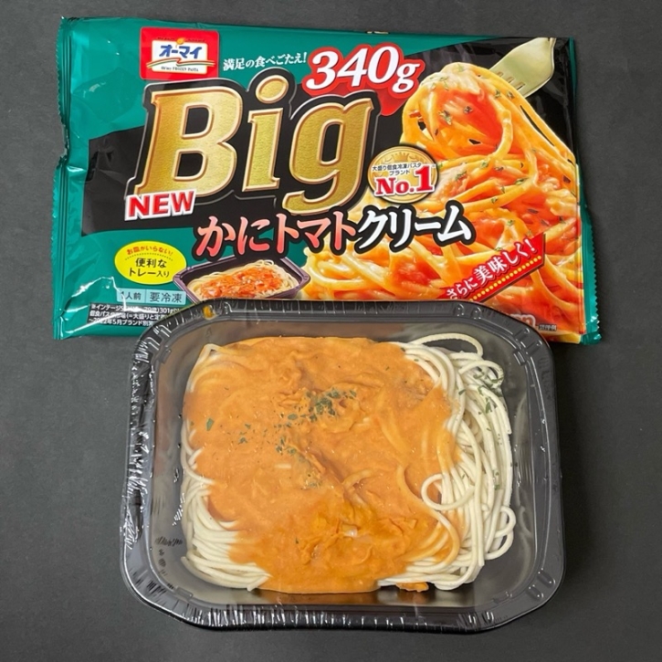 ニップンの『オーマイ Big かにトマトクリーム』が冷凍パスタで蟹の風味が美味しい！ | 買てみた