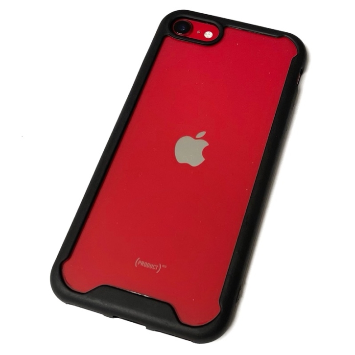 100均の『iPhoneSE対応 スマートフォンケース カラーフレーム背面クリアタイプ』がシンプル！ | 買てみた