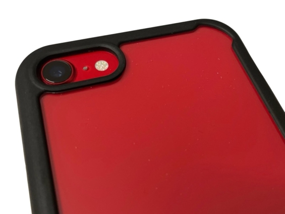 100均の『iPhoneSE対応 スマートフォンケース カラーフレーム背面クリアタイプ』がシンプル！ | 買てみた