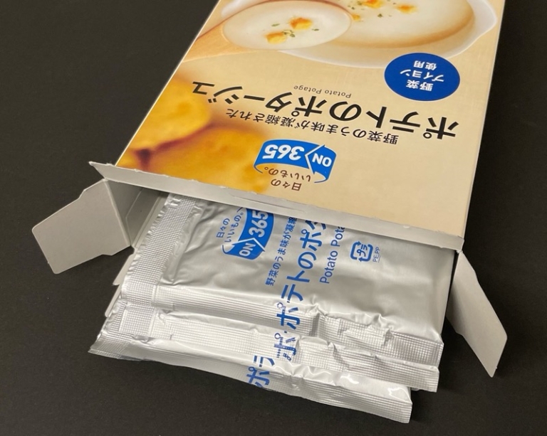 コスモスの『ON365 ポテトのポタージュ(8袋)』が粉末スープにクルトン入りで美味しい！ | 買てみた