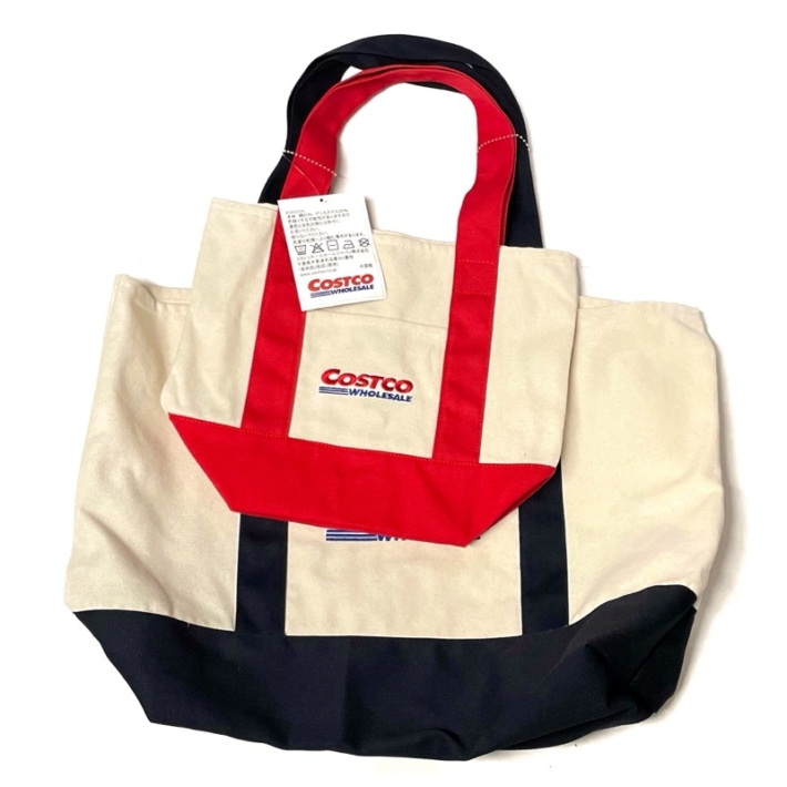 コストコの『キャンバス トートバッグ 2個セット』がネイビーとレッドで可愛い！ | 買てみた